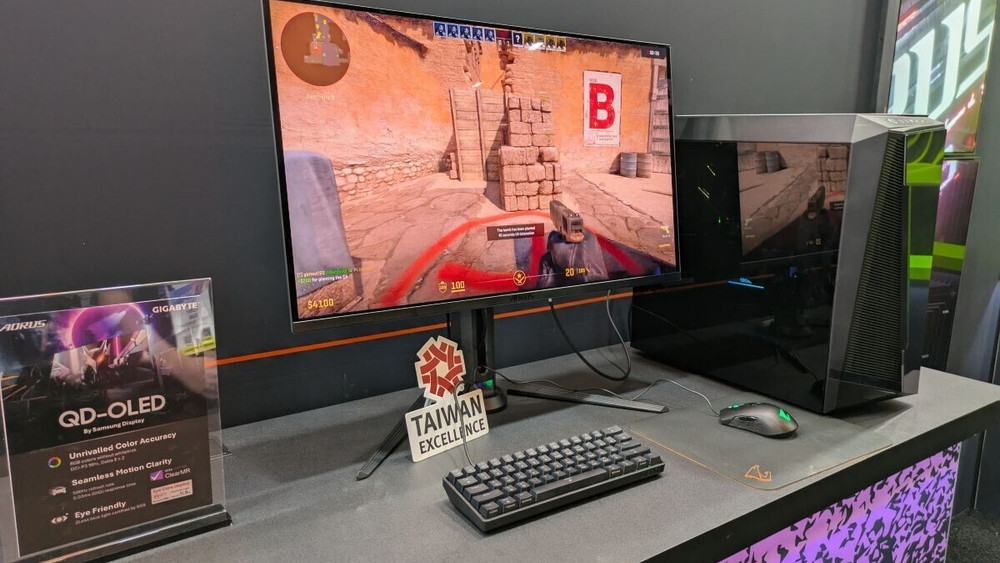 GIGABYTE shows two QD-OLED gaming displays at CES 2025 - IG News