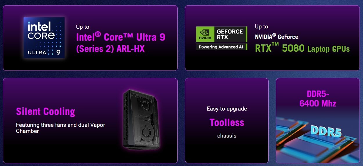 Así es el ROG NUC 2025 de ASUS: Intel Core Ultra 9 200HX y RTX 5080 ...