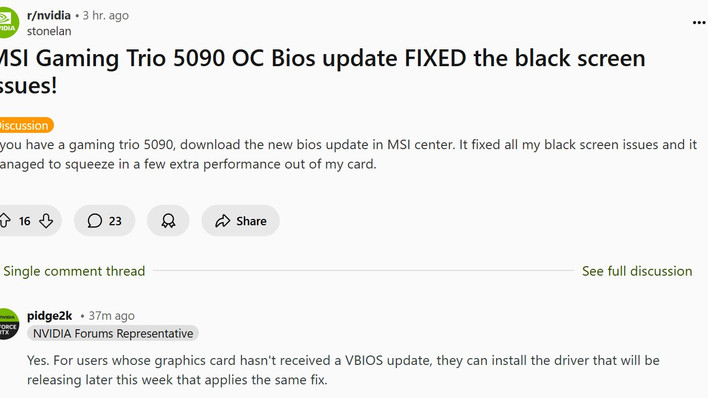 NVIDIA will fix the black screen problems on its RTX GPUs this week ...