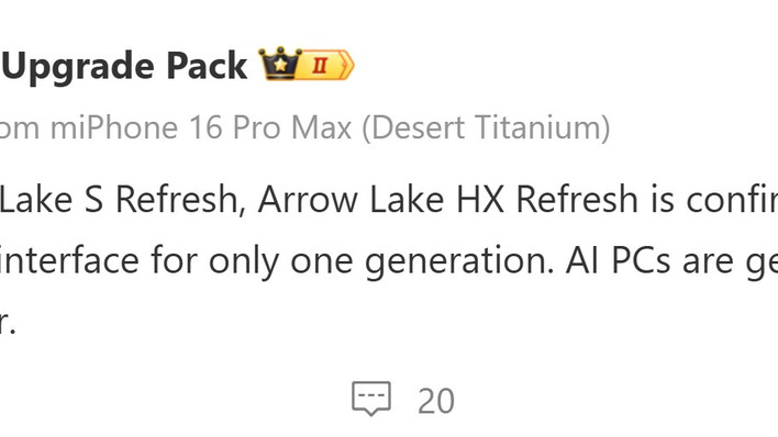Intel is preparing an Arrow Lake refresh with a focus on AI - IG News