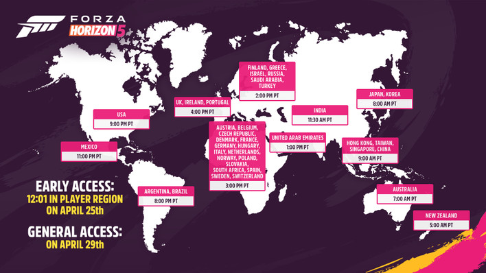 Playground Games announces the launch schedule for Forza Horizon 5 on PS5 - IG News