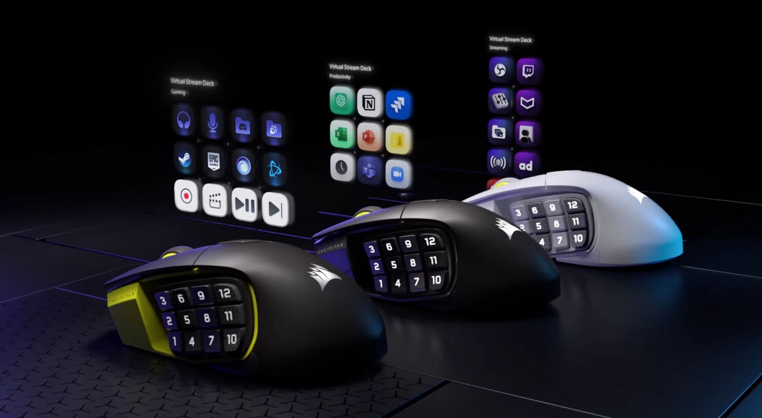 Corsair presents the MAKR 75 DIY kit and Stream Deck integration for the Scimitar Elite Wireless ...