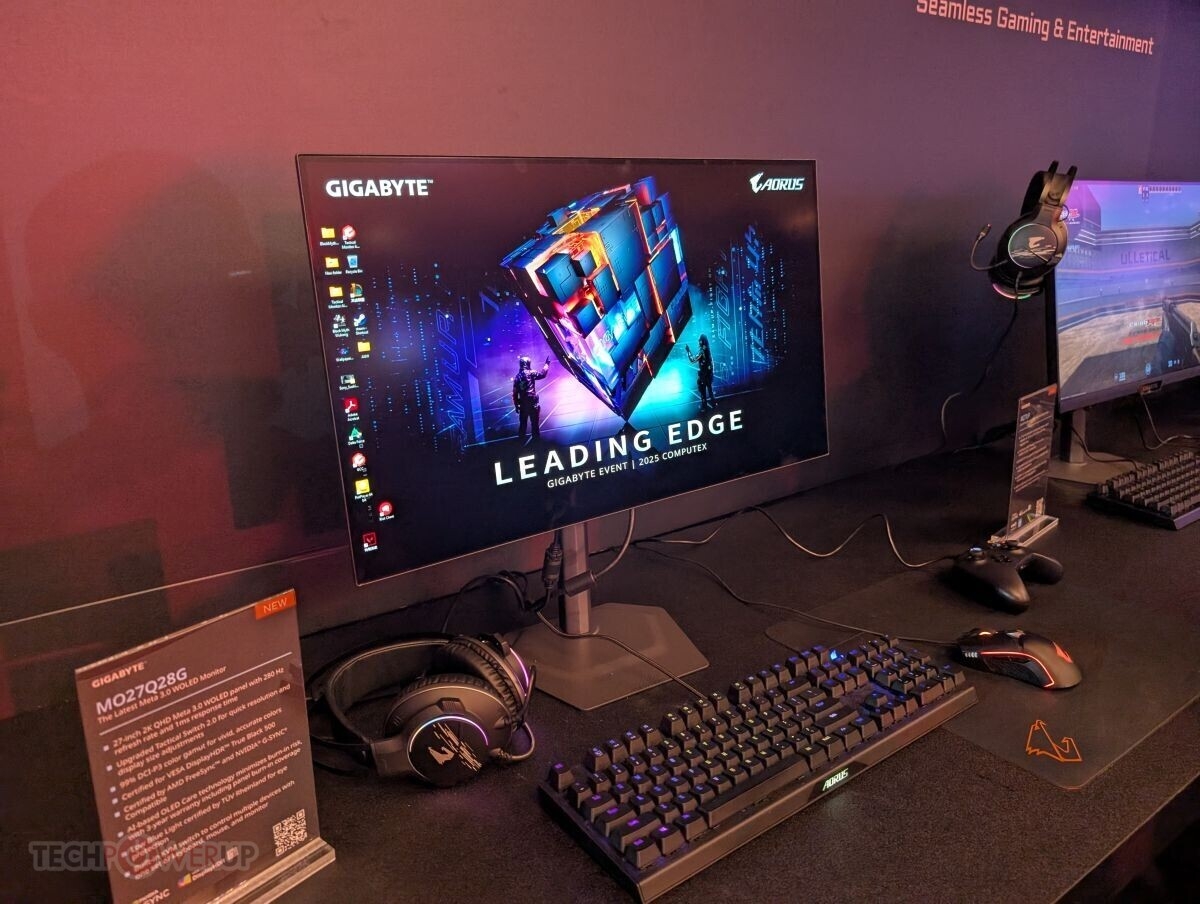 GIGABYTE has announced a 27” WOLED monitor and two new laptops at Computex 2025 - IG News
