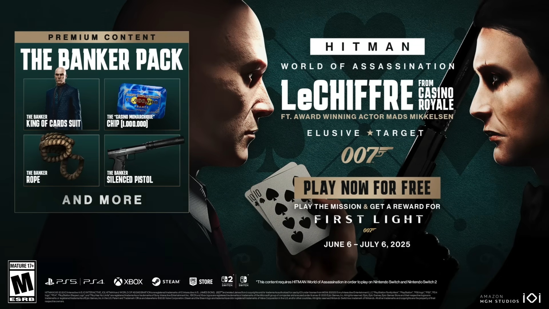 Hitman: World of Assassination bekommt James Bonds Le Chiffre als neues Ziel - IG News