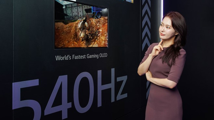 LG presents a 27" QHD OLED display with 540 Hz refresh rate and 720 Hz ...