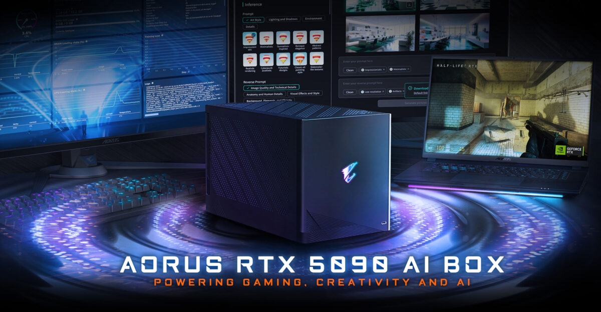 Gigabyte lance l’eGPU AORUS RTX 5090 AI BOX avec Thunderbolt 5 - IG News