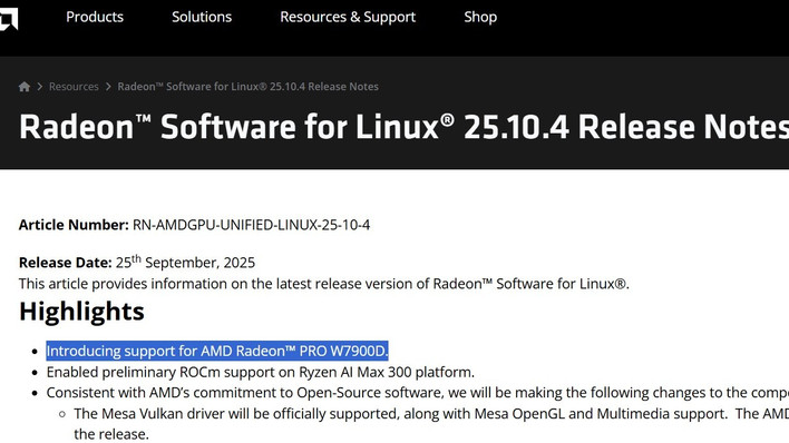 AMD leaks a new Radeon PRO W7900D with its Linux drivers - IG News