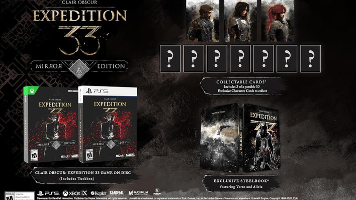 Ya está disponible la edición física Mirror de Clair Obscur: Expedition ...
