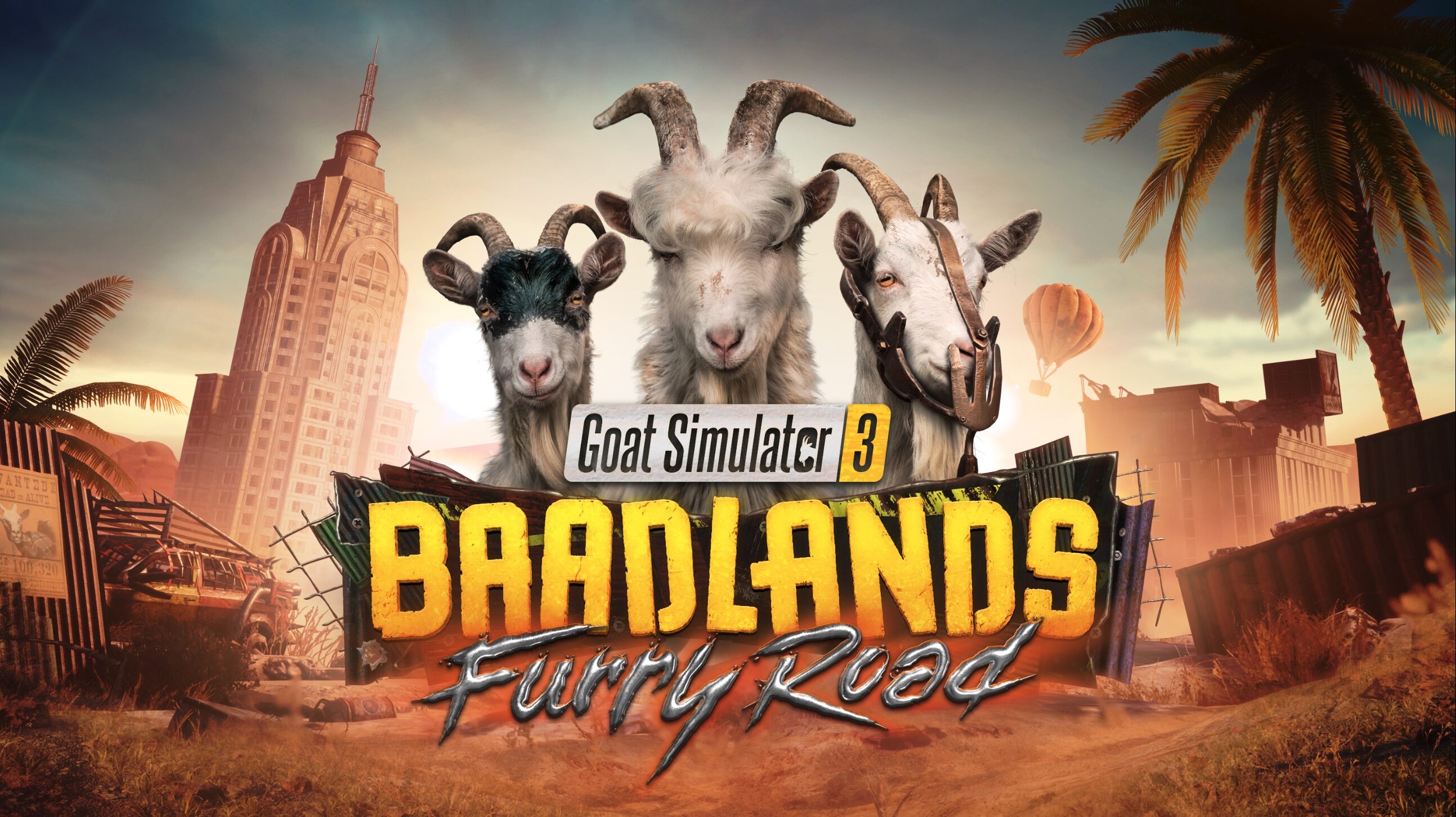 Goat Simulator 3 : le DLC « Baadlands: Furry Road » débarque le 19 novembre 2025 - IG News