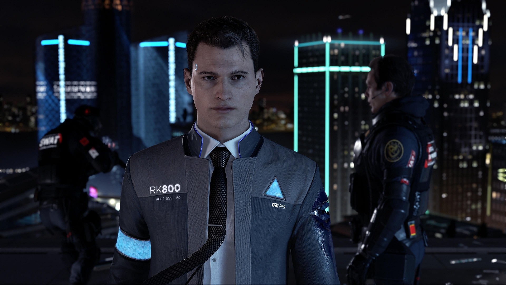 El actor Bryan Dechart (Detroit: Become Human) apunta a un anuncio ...