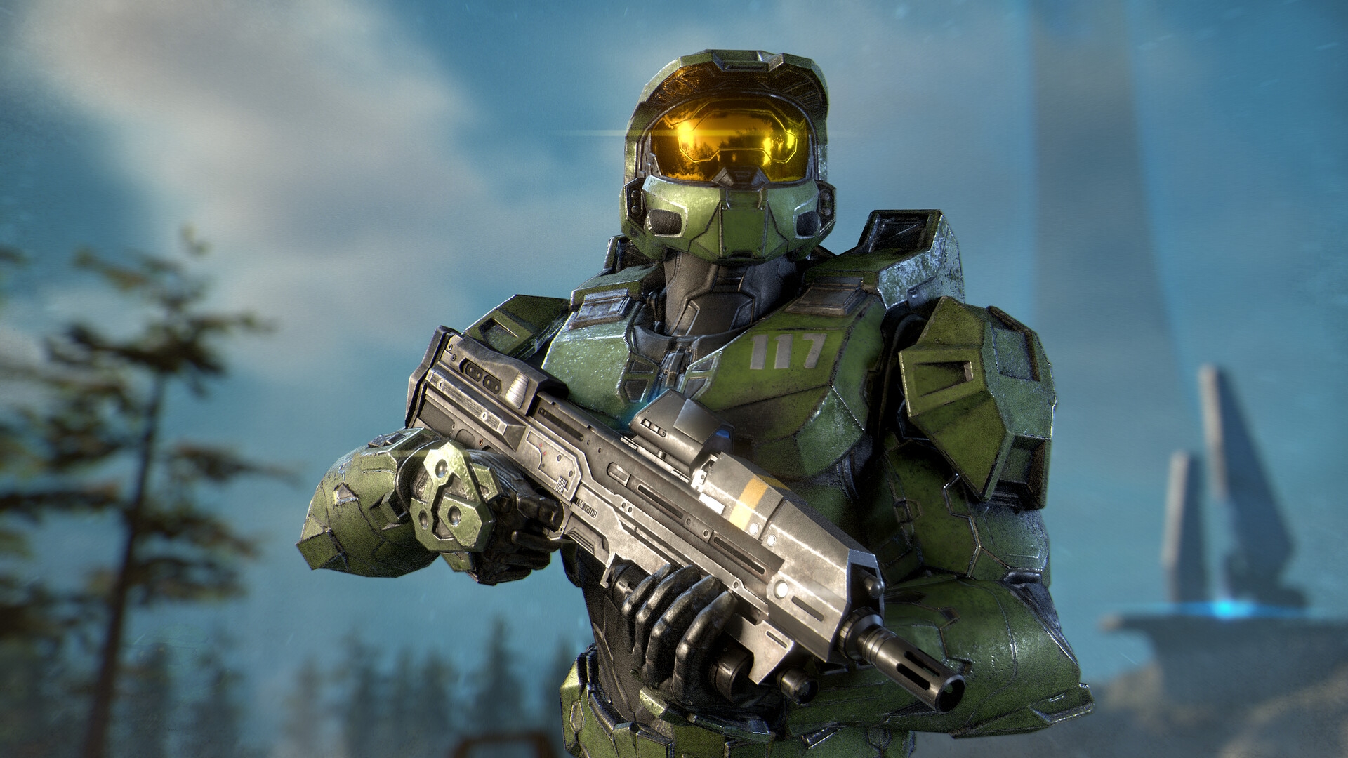 Die Rüstung des Master Chief und sein Gravity Hammer in Rainbow Six ...