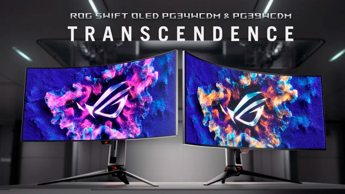 Asus presents PG34WCDM and PG39WCDM OLED gaming displays at CES 2024 ...