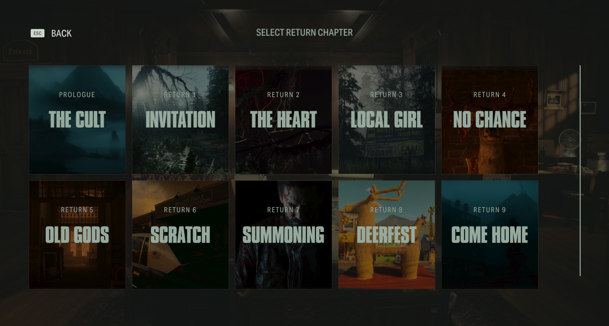 Alan Wake 2 reçoit son patch 1.15 qui ajoute un écran de sélection des ...