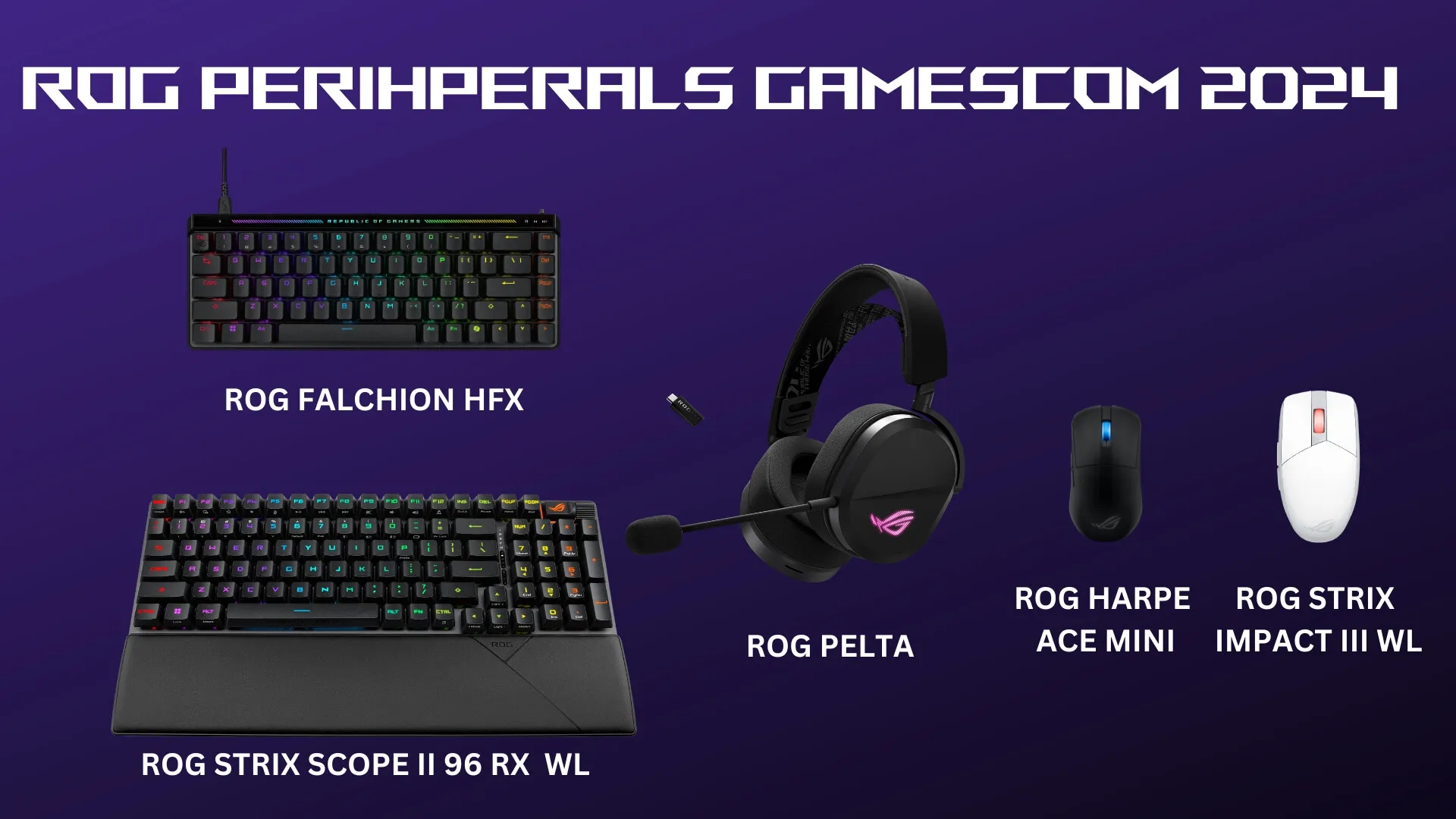 Estos son los nuevos periféricos que ASUS ha anunciado en la Gamescom - IG News