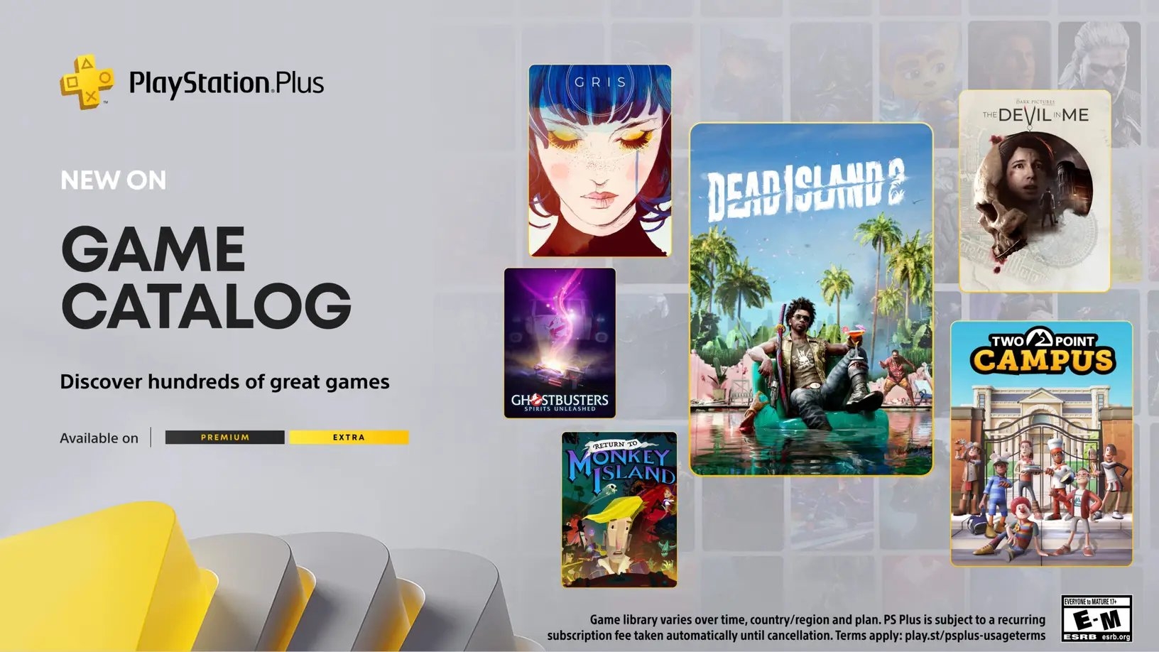PlayStation Plus: Dead Island 2, Gris, Return to Monkey Island und mehr ...