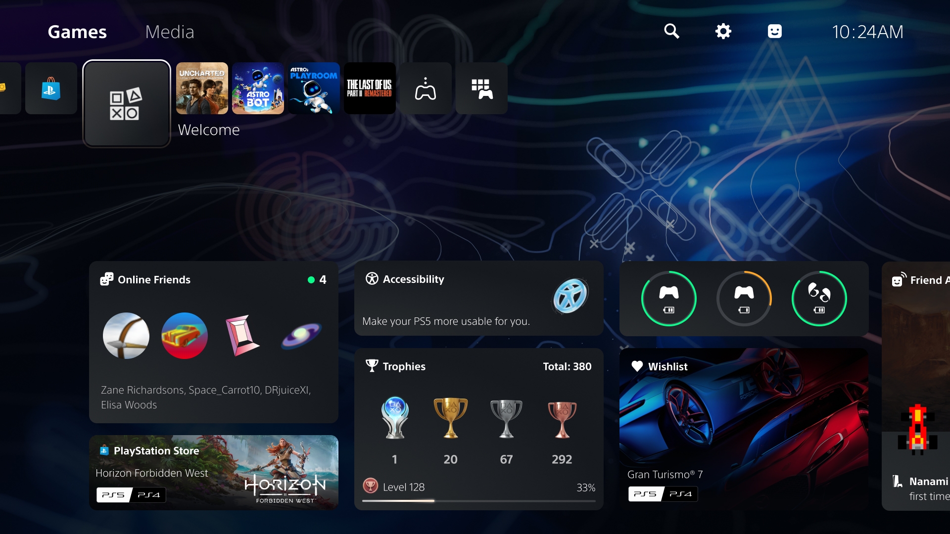 PS5: l'interfaccia è stata aggiornata con la nuova sezione « Benvenuto ...