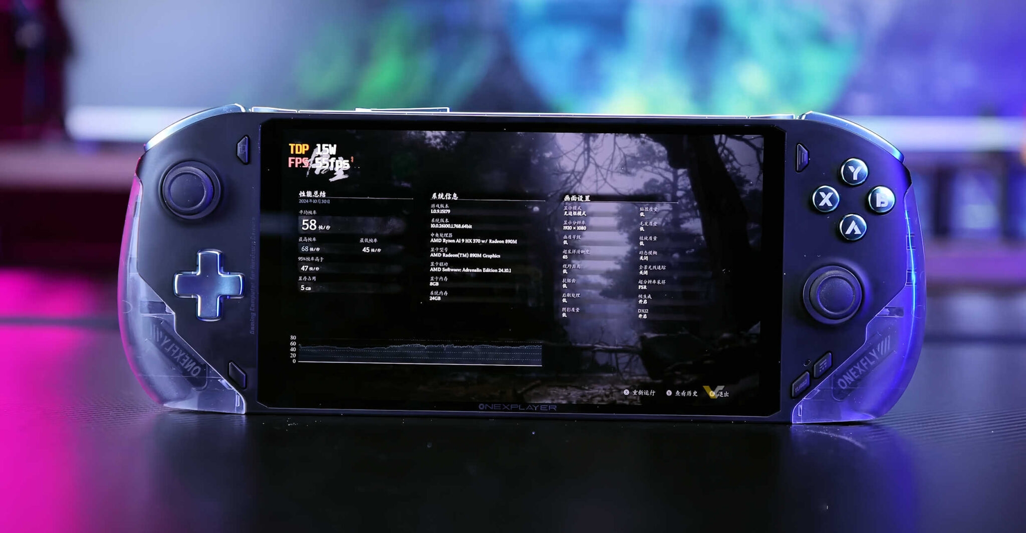 La console portable ONEXFLY F1 Pro dévoile son potentiel avec Black ...