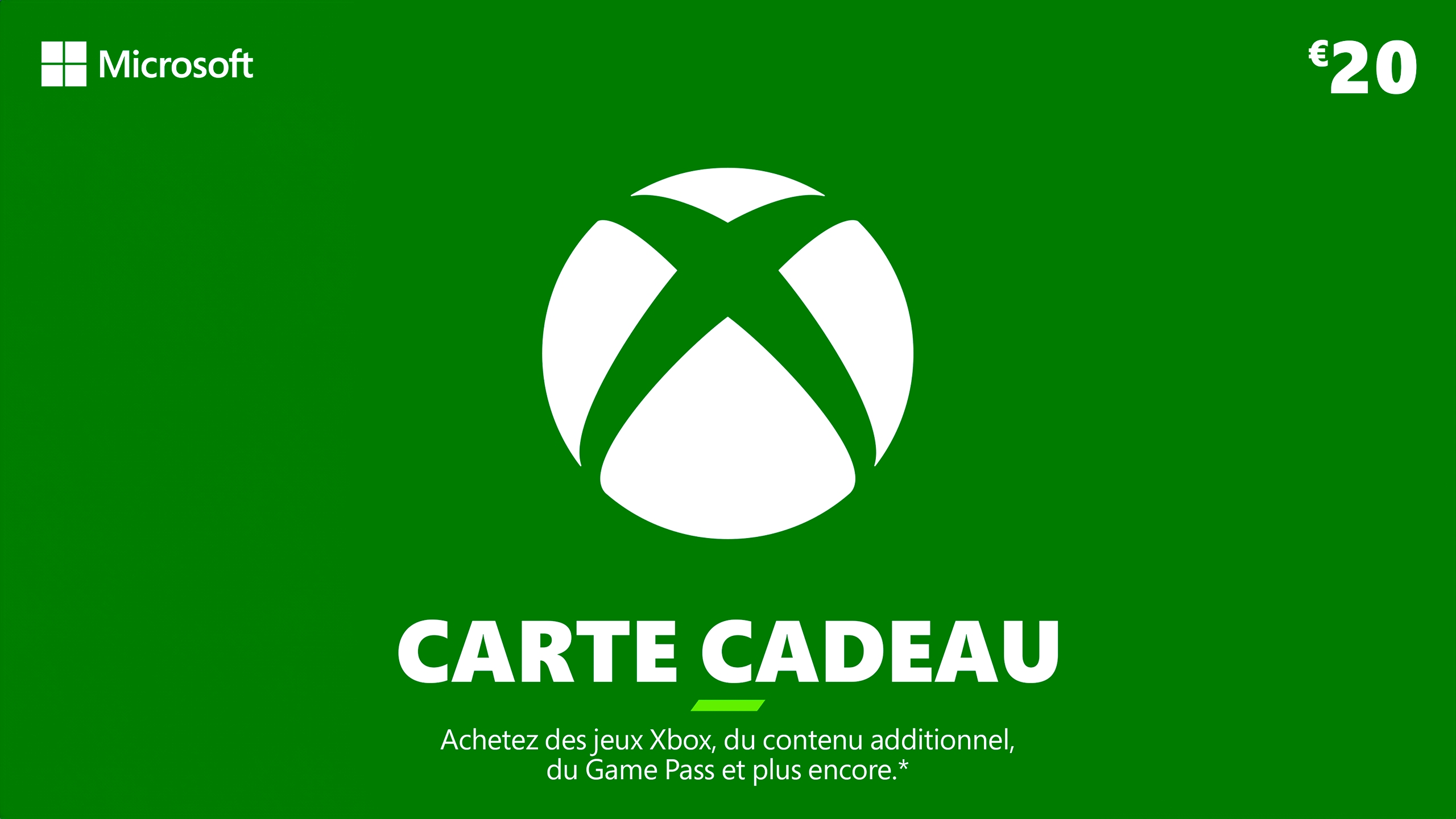 Acheter Carte cadeau Xbox 20€ Microsoft Store