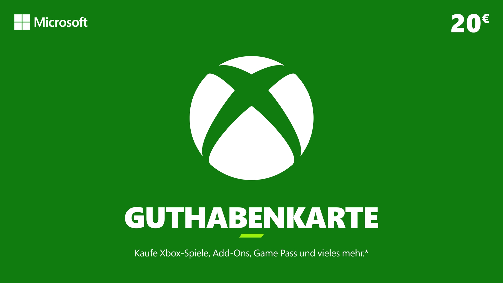 Купить Xbox Gift Card 20€ Microsoft Store