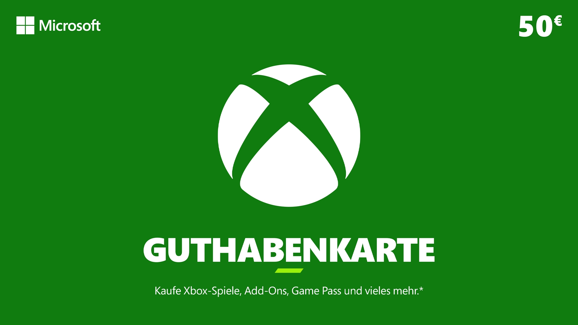 Купить Xbox Gift Card 50€ Microsoft Store