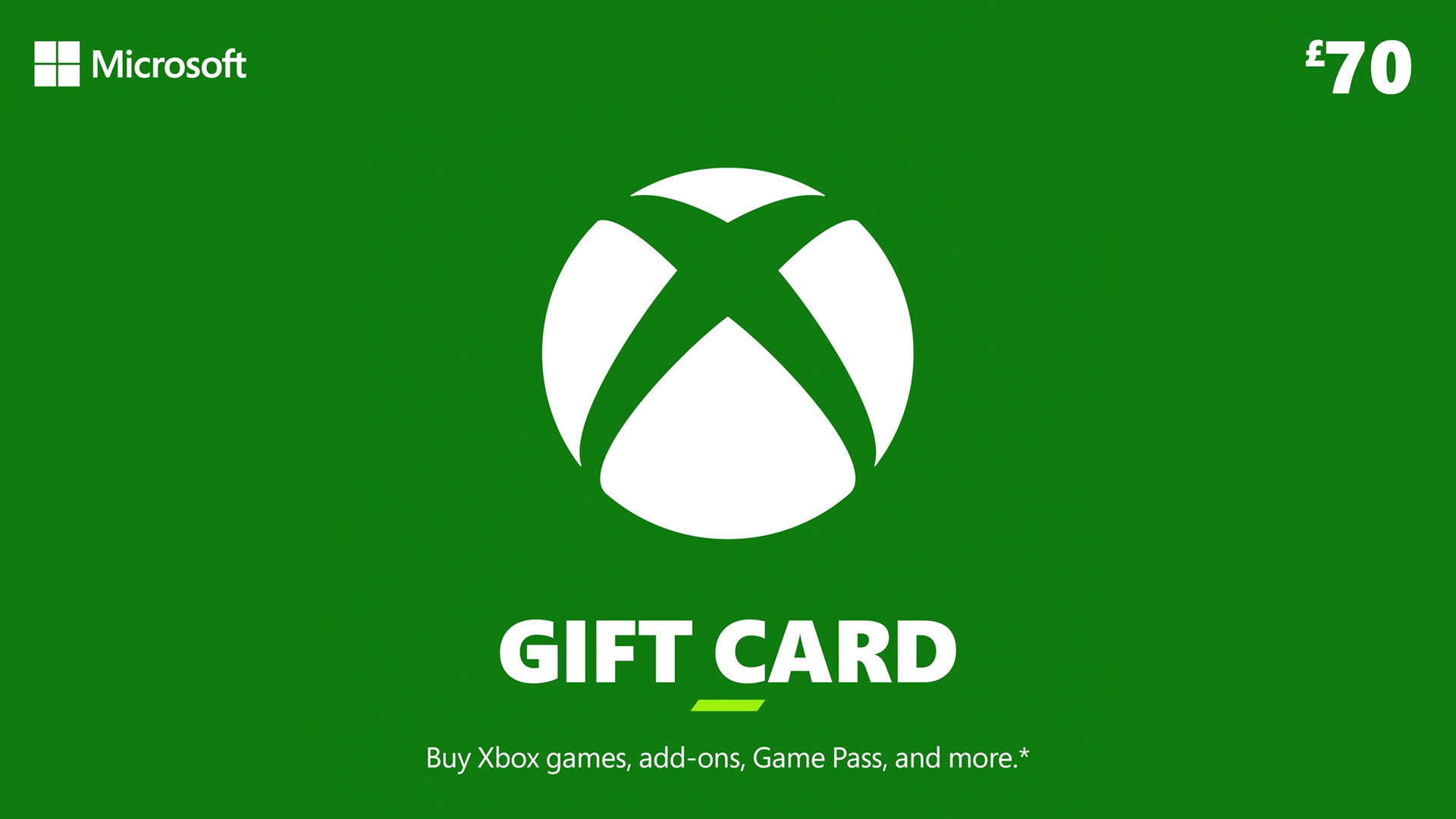 Acheter Carte cadeau Xbox Live 70£ (Microsoft Store)