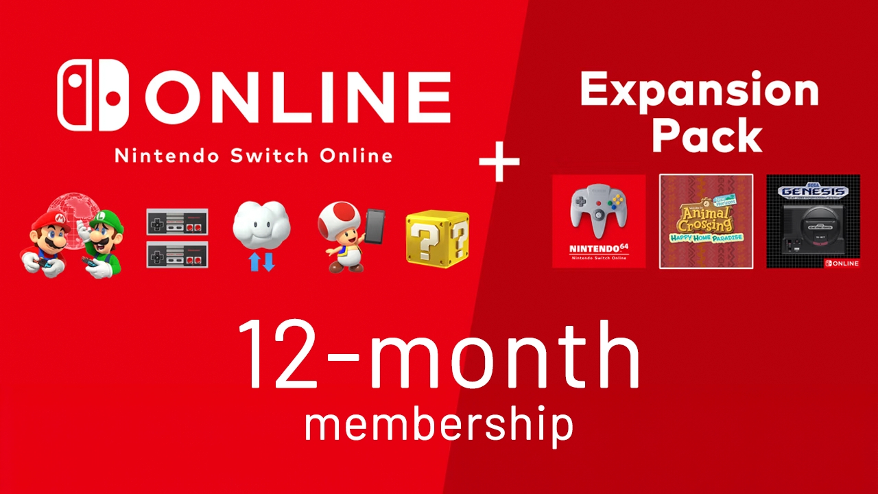 Buy Nintendo Switch Online + Expansion Pack Membership 12 months ...