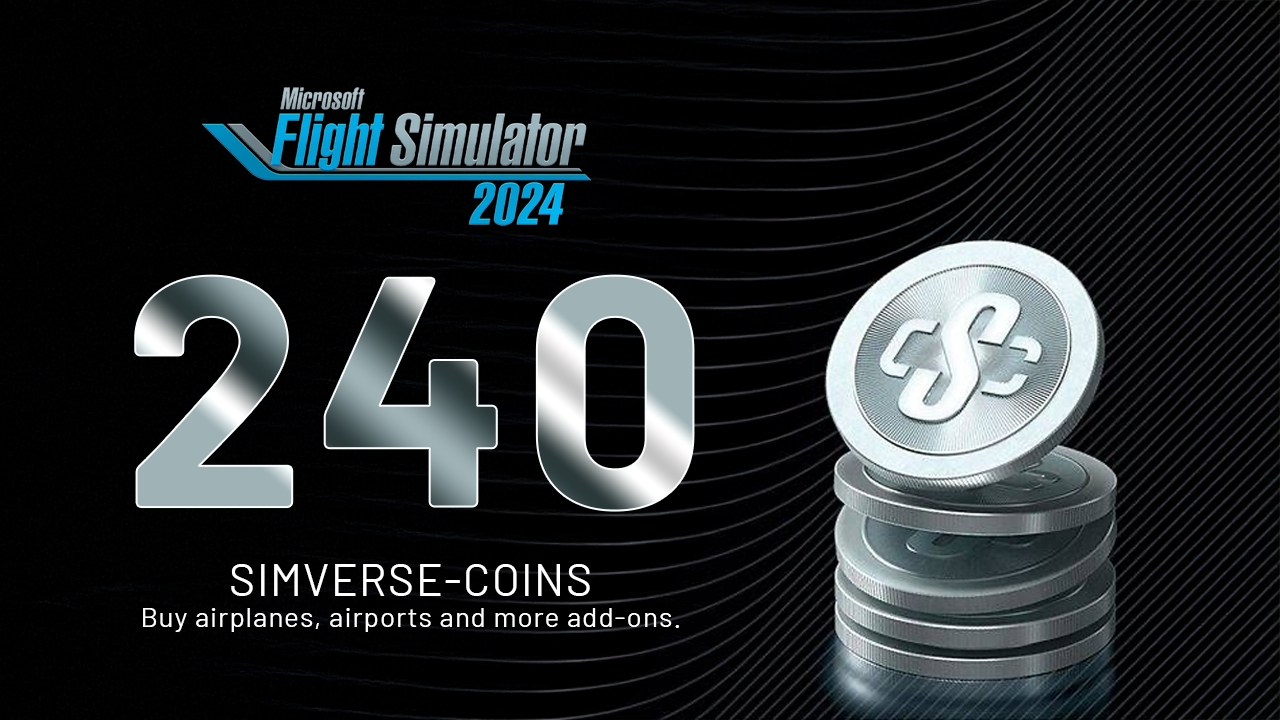 Buy Microsoft Flight Simulator 2024 - 240 Simverse Coins - PC & Xbox Series X|S (Microsoft Store)
