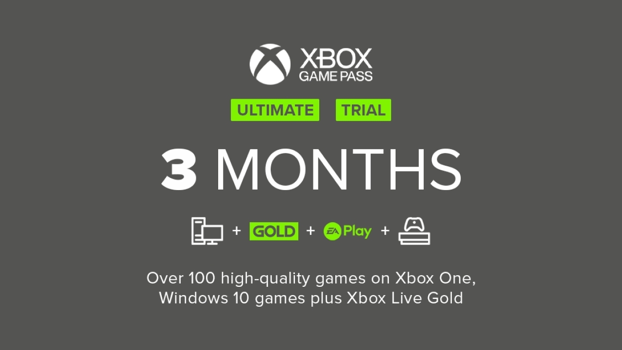Купить Xbox Game Pass Ultimate 3 Months (TRIAL) - Europe